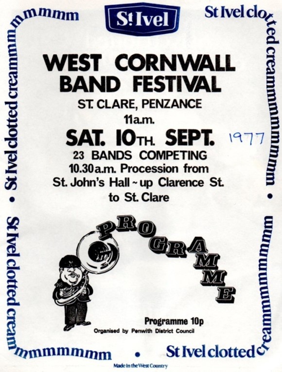 Penwith (West Cornwall) Brass Band Festivals 1970 and 1980s - Cornish ...