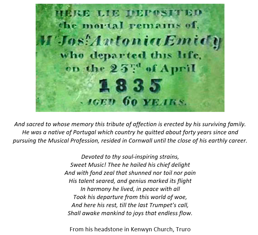 Joseph Antonia Emidy - Cornish National Music Archive