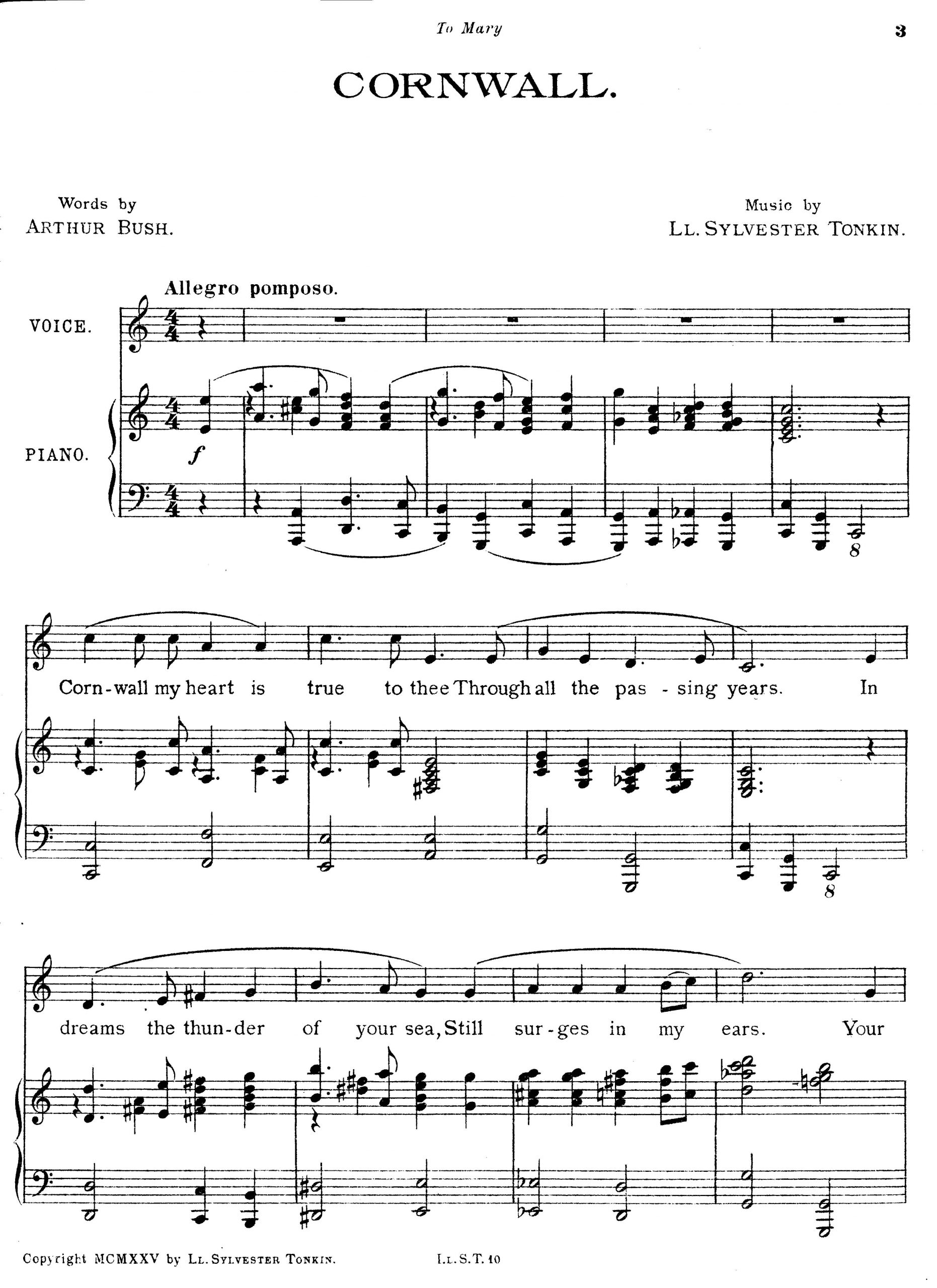 Cornwall - Cornish National Music Archive