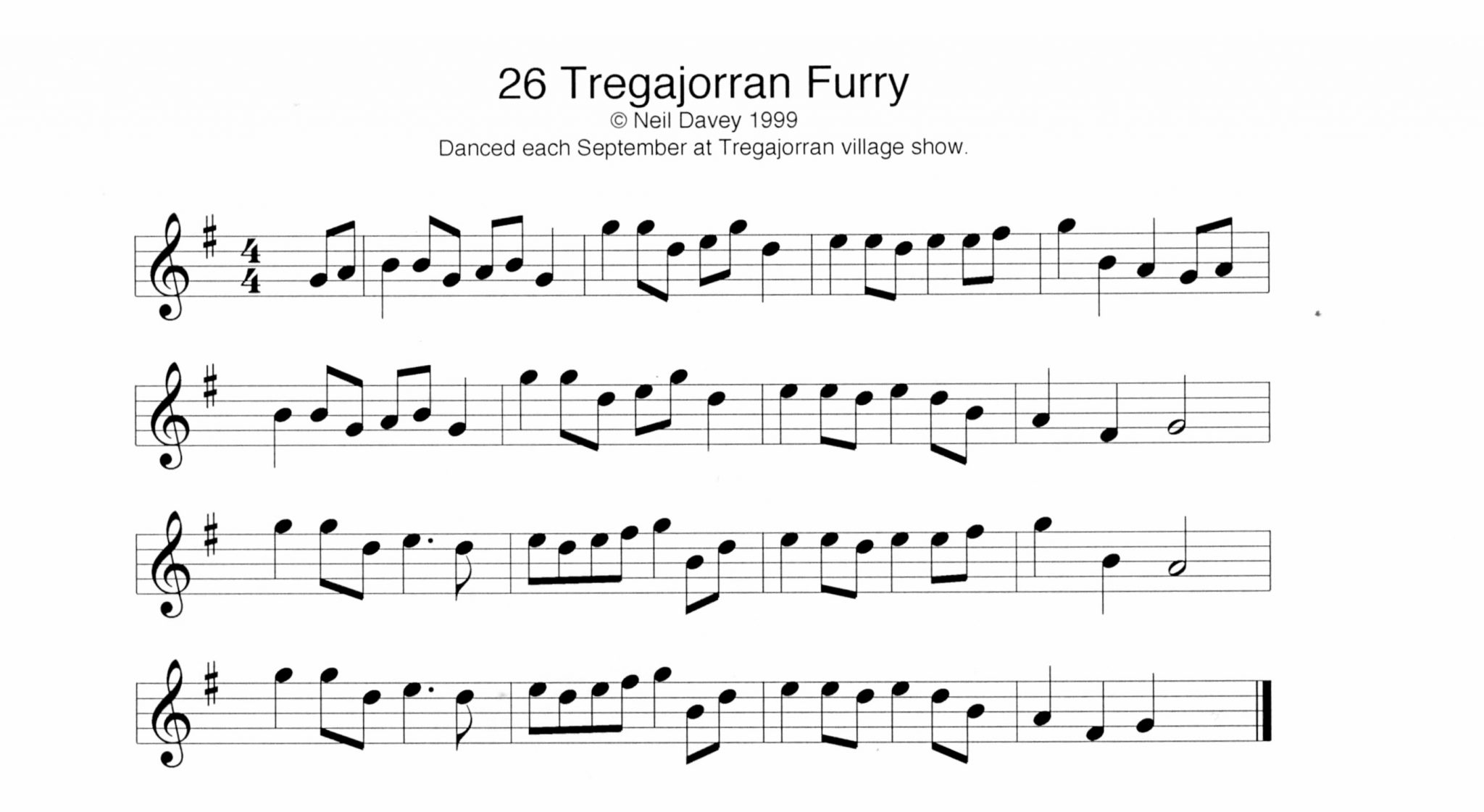 Tregajorran Furry - Cornish National Music Archive